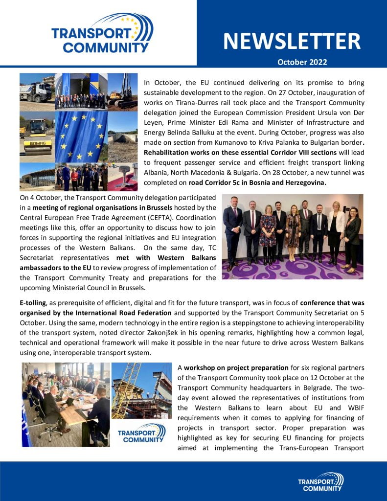 Newsletter - Transport Community